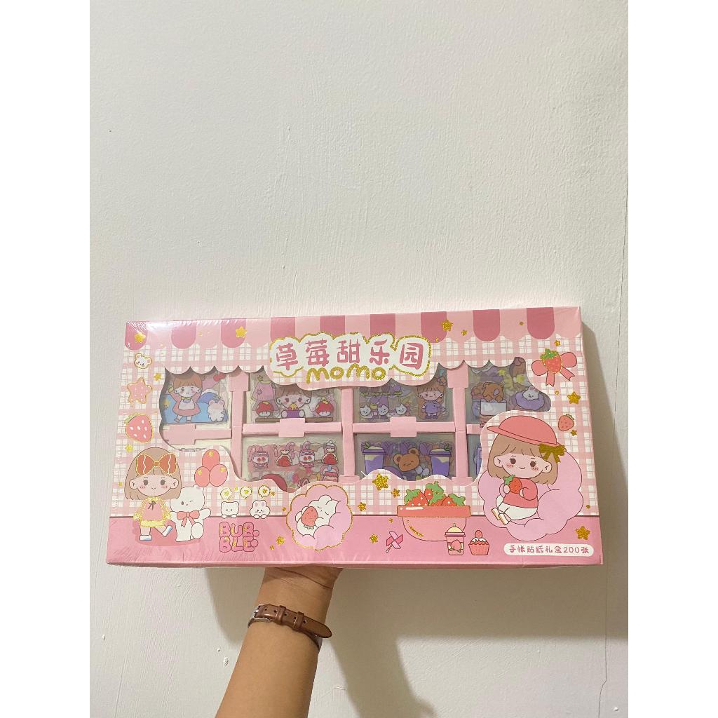 Jual Stiker Nono Momo Cici Sticker Momo Isi 200 Lembar PVC 1 Box 4 ...