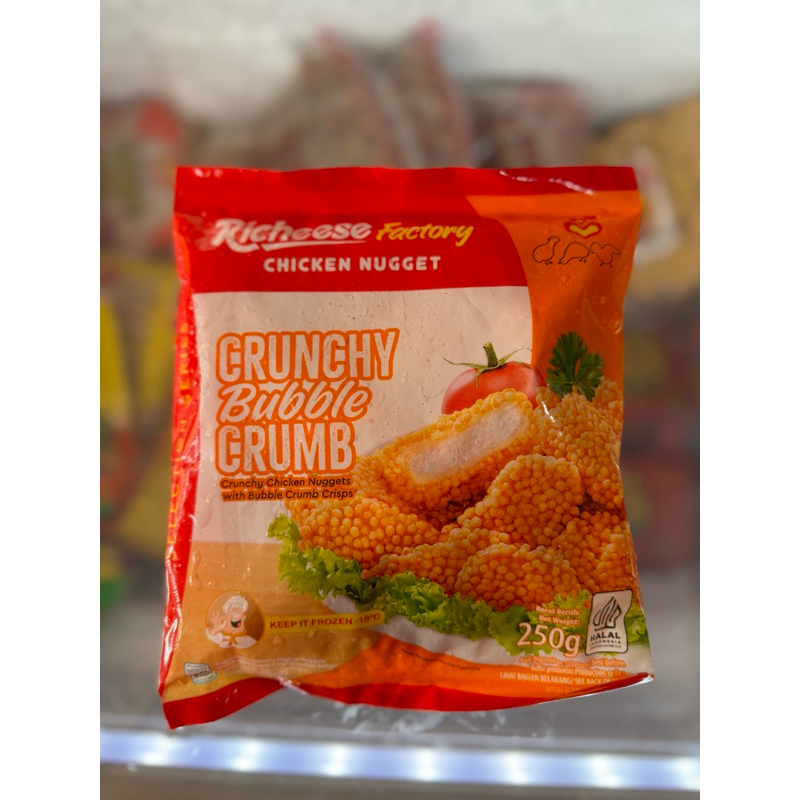 Jual Richeese Crunchy Bubble Nugget 250gr Naget Ayam Richeese Factory ...