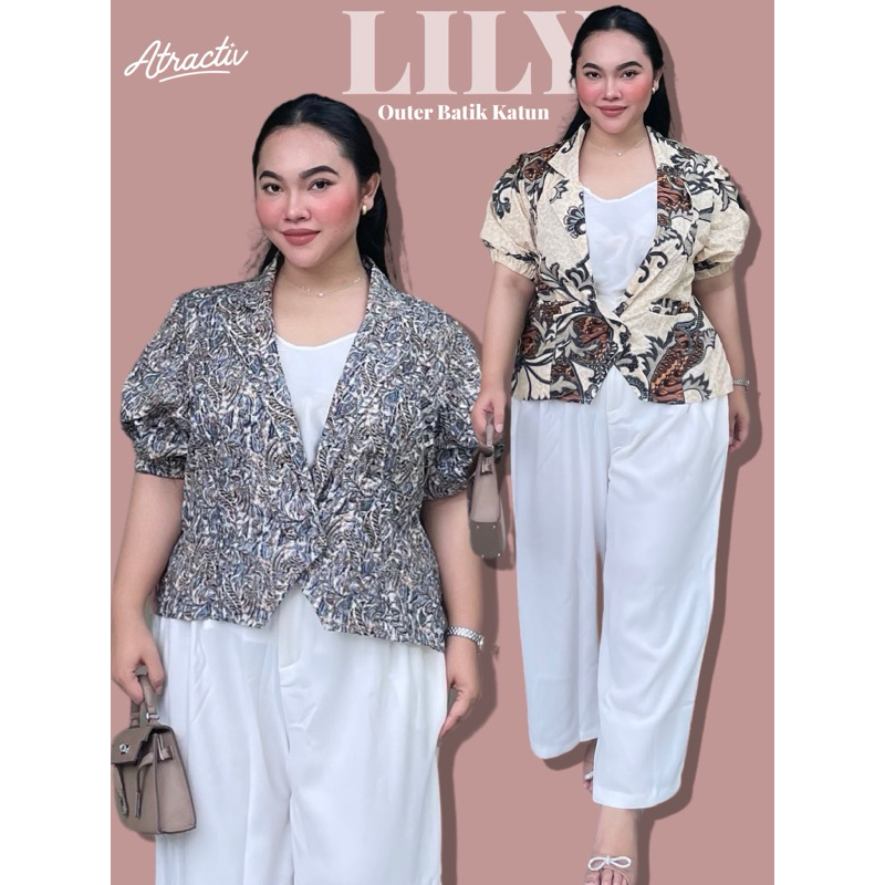 Jual ATRACTIV Outer Batik Jumbo Wanita LD120 LD130 LD142 Bolero Batik ...