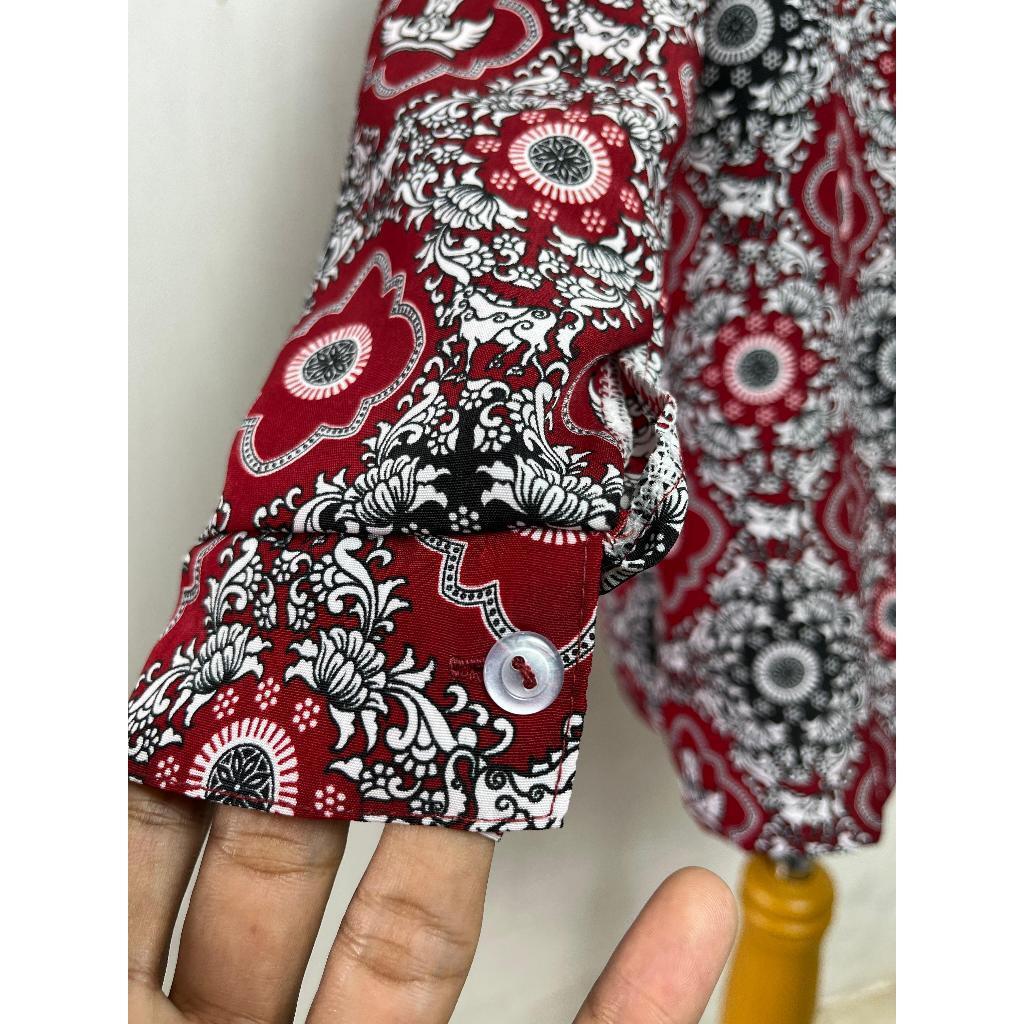 Jual SERAGAM BATIK SD NEGERI LENGAN PANJANG / SERAGAM BATIK SD MERAH ...