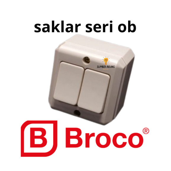 Jual Saklar Seri Outbow Broco 16620 Ob Broco / Colokan seri Broco ...
