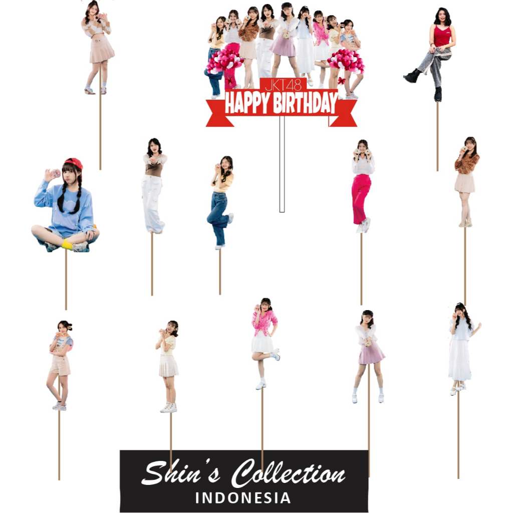 Jual cake topper JKT48 isi 13 pcs | Shopee Indonesia