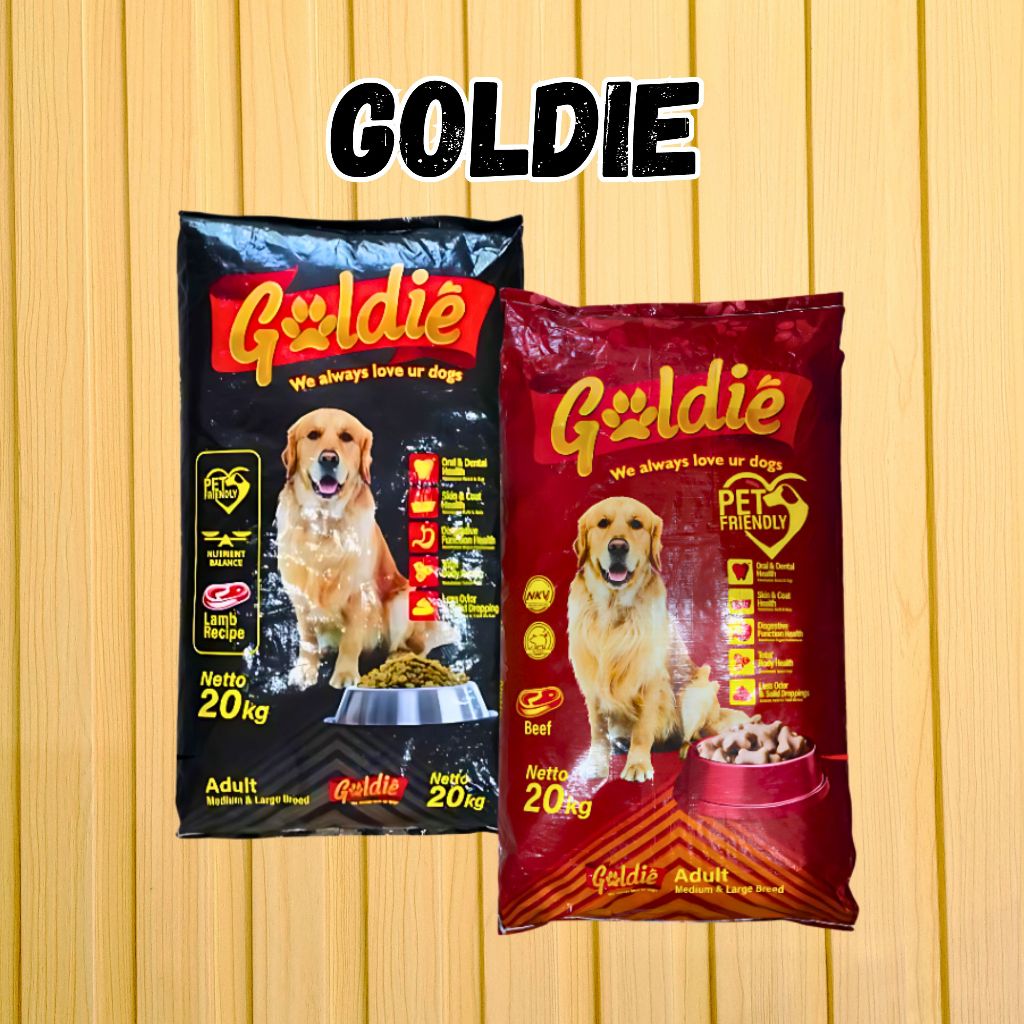 Jual Goldie Dog Food Adult 20kg Dry Food Dog Makanan Kering Untuk ...