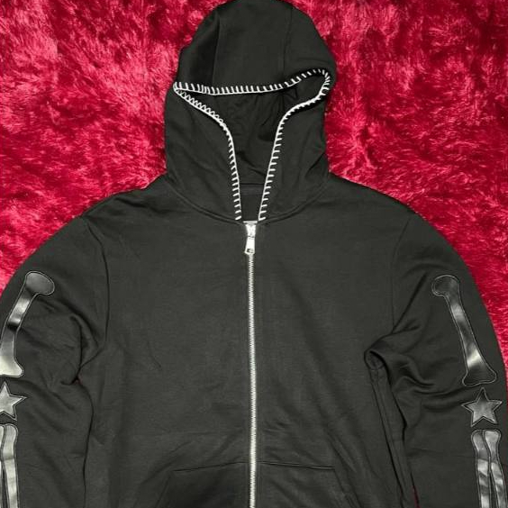 Jual Zipper Hoodie Rucas Ultra Stitch Leather Bones | Shopee Indonesia