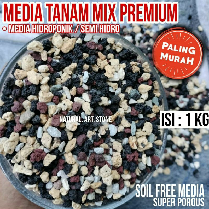 Jual MEDIA TANAM MIX PREMIUM 1 KG - Soil Free Media - Media Tanaman ...