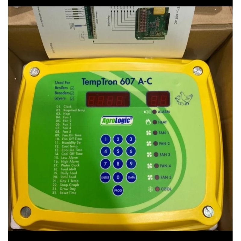 Jual TEMPTRON 607 A-C PENGATUR SUHU CLOSE HOUSE - ALAT TERNAK AYAM ...