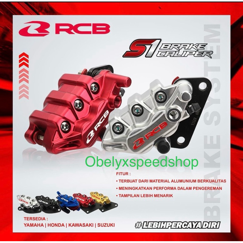 Jual Kaliper Depan RCB Racing Boy S Series 2 Piston Fu / Ninja R ...