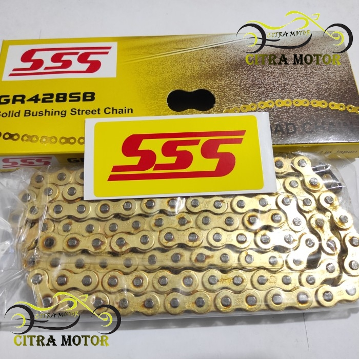 Jual (BISA COD) RANTAI MOTOR ORIGINAL SSS 428 110L 428SB SB 110 130 ...