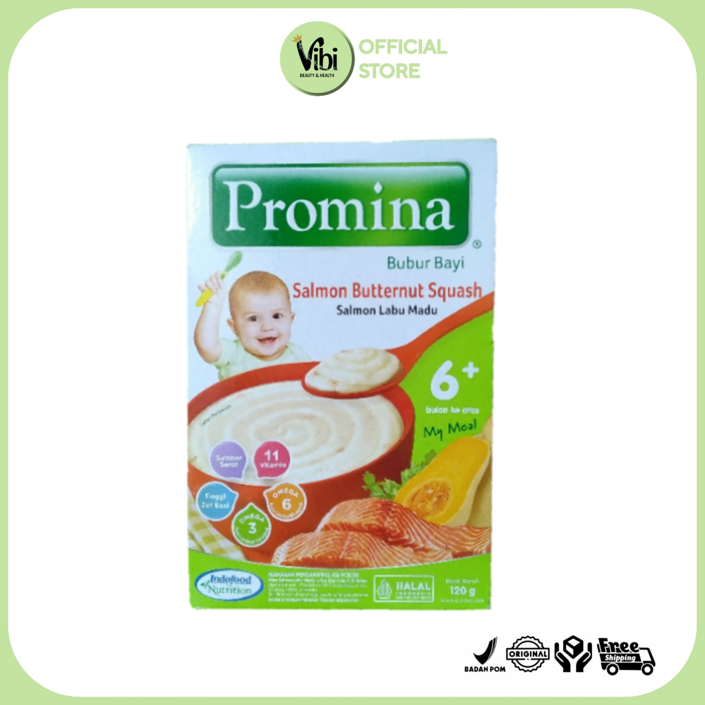 Jual Promina Bubur Bayi 6+ Rasa Salmon Labu Madu Kemasan Box 120gr ...