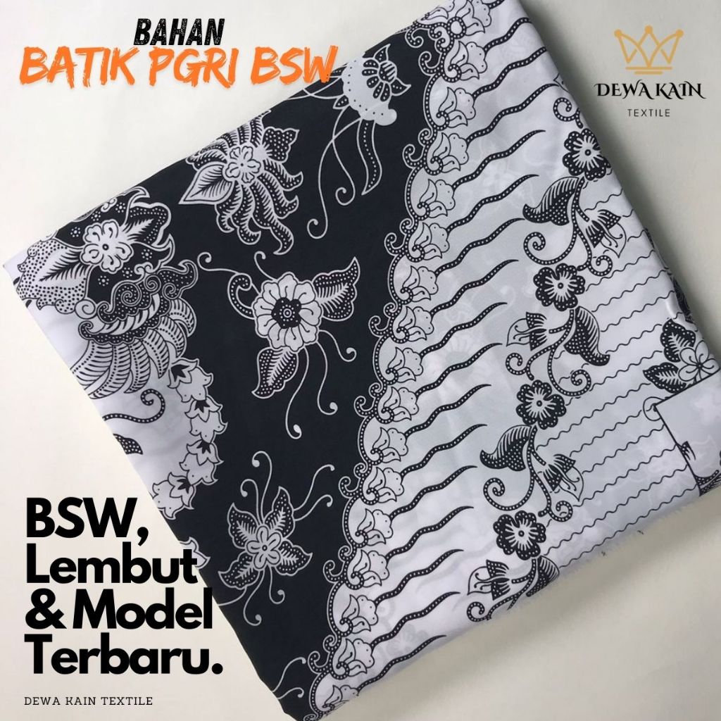 Jual Kain Seragam Guru Batik Pgri Premium Bsy | Shopee Indonesia