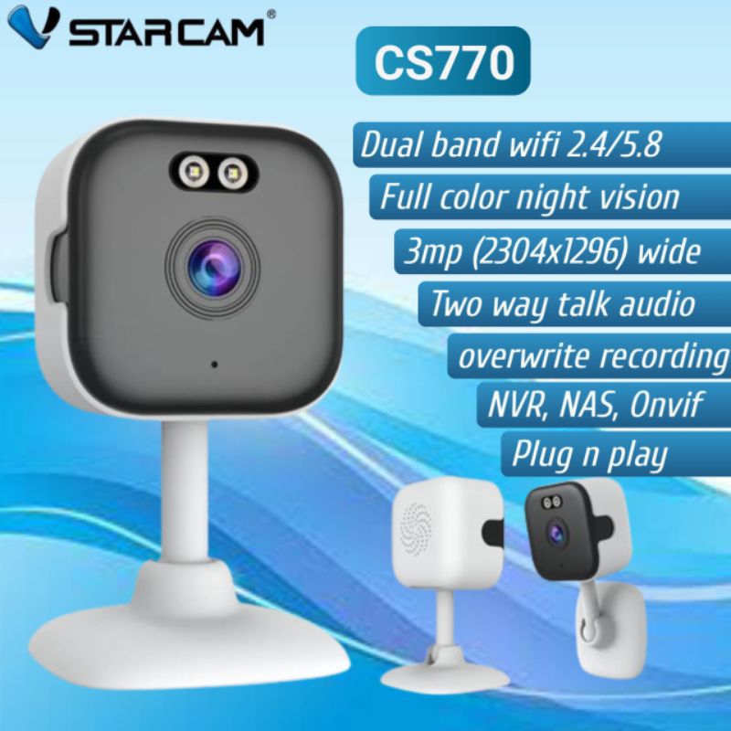 Jual cctv indoor Vstarcam cs770 smart camera full color night vision ...