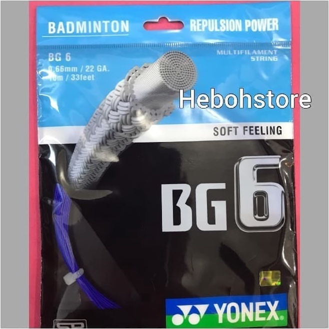 Jual Ready Banyak Senar Badminton Yonex BG 6 Original | Shopee Indonesia