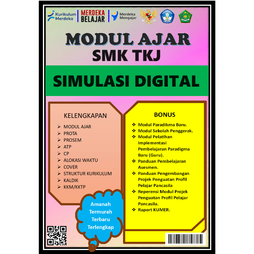 Jual MODUL AJAR SIMULASI DIGITAL SMK KURIKULUM MERDEKA LENGKAP | Shopee ...