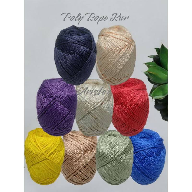 Jual POLY ROPE KUR BENANG RAJUT POLIESTER UKURAN 2MM BERAT 200GRAM ...