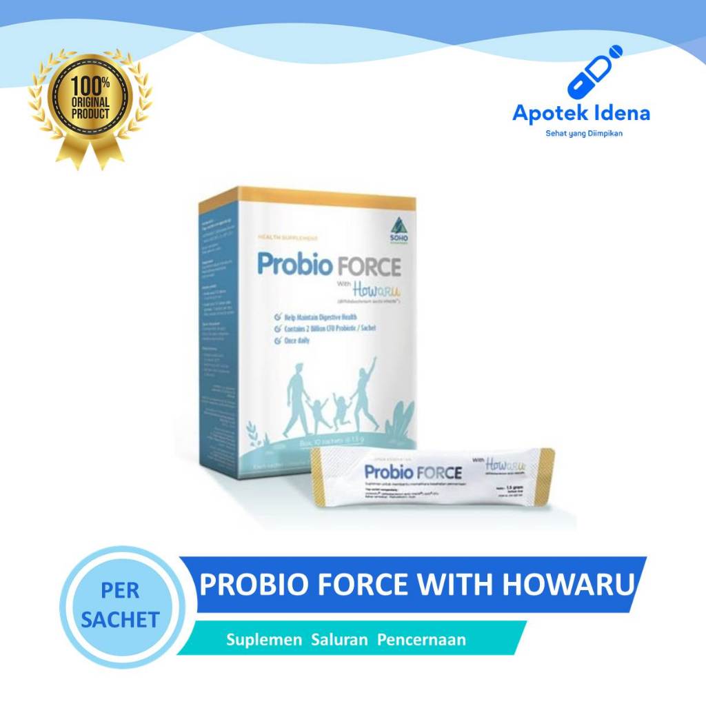 Jual Probio Force with HOWARU Suplemen Saluran Pencernaan [sachet ...