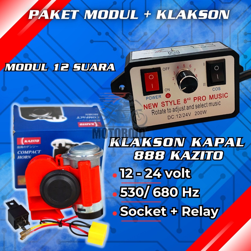 Jual PAKETAN MODUL PLUS KLAKSON KAPAL SATU SET DENGAN MODUL 8 12 16 ...