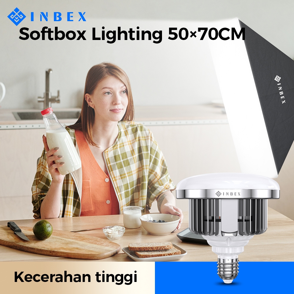 Jual INBEX Konten Lighting E27 Base 5500K-6000K Fotografi Daylight ...