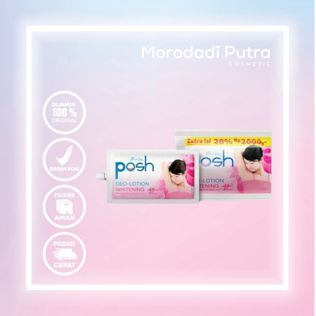 Jual Posh Deo-Lotion Whitening Sachet 11gr (10113) | Shopee Indonesia