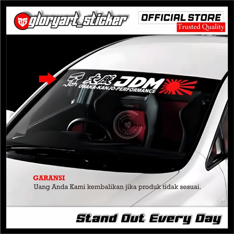 Jual Stiker Kaca Mobil Sticker JDM Osaka Kanjo Performance | Shopee ...