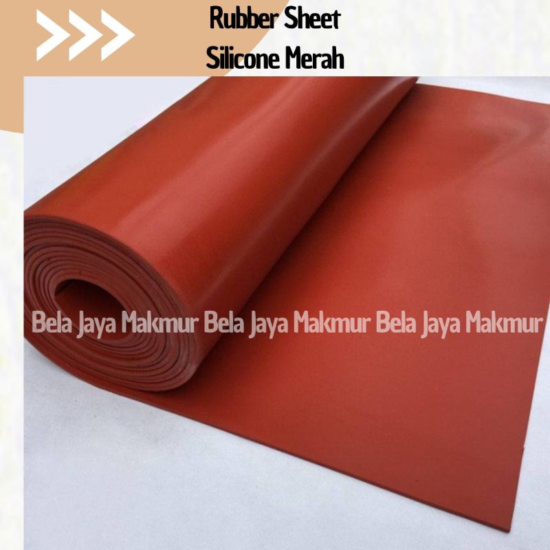 Jual Rubber Sheet Silicone Merah Tebal 15mmx100cmx100cm/ Karet Silikon ...