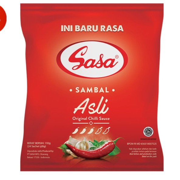 Jual Chili Sauce Sachet Sasa / Saus Sambal Sachet Sasa - 9 Gr x 24pcs ...