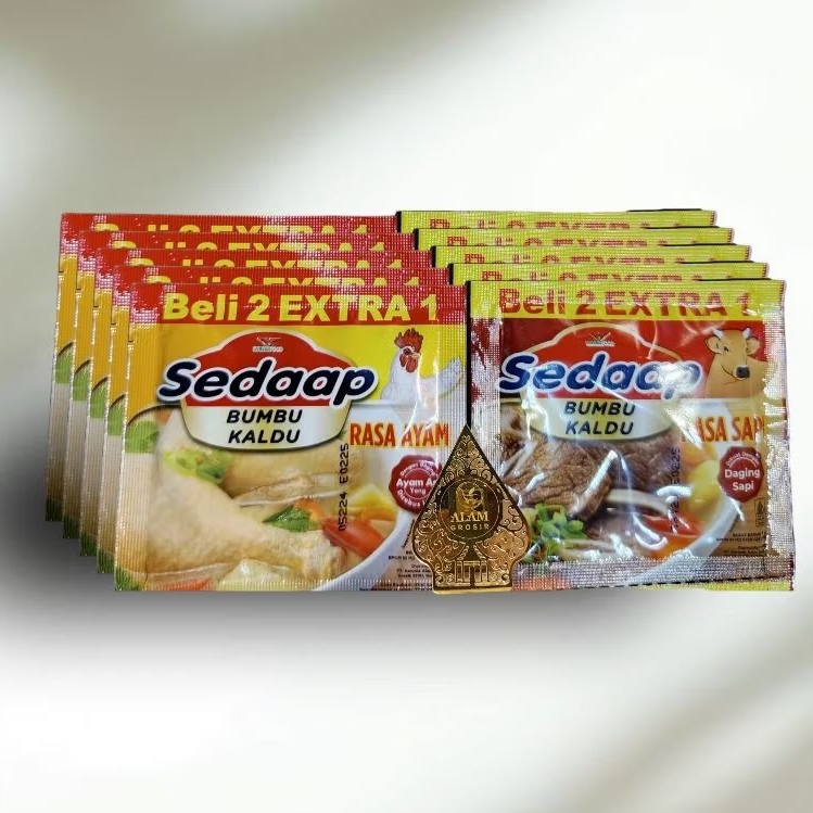 Jual SEDAP Bumbu Kaldu bubuk sedaap Rasa Ayam & Sapi 9 gram 18 SACHET ...