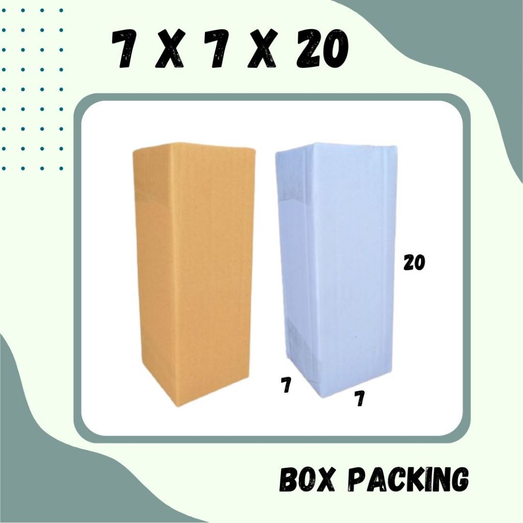 Jual Karton 7x7x20 Kardus A1 Packing Dus Kotak Kemasan Box Aksesoris ...