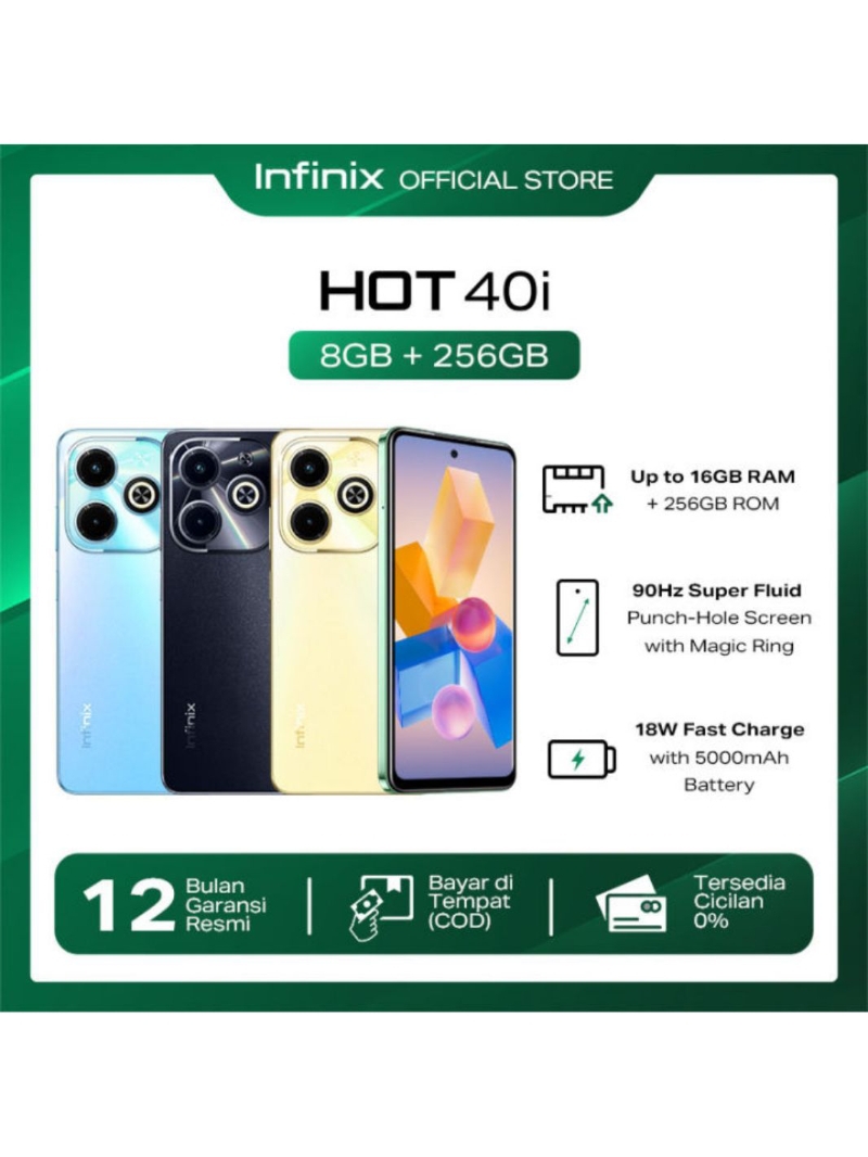Jual Infinix Hot 40i 8/256GB New | Shopee Indonesia