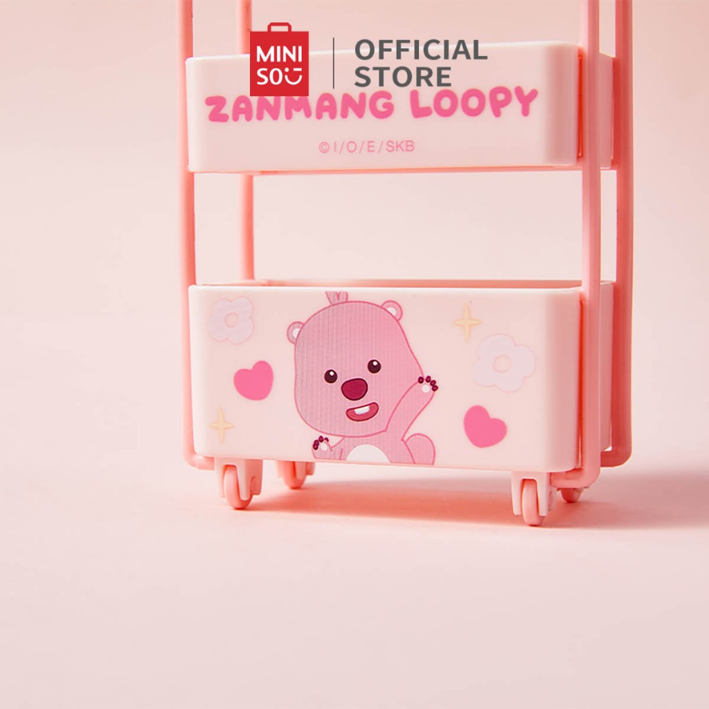 Jual Miniso x ZANMANG Loopy Collection Penyimpanan Desktop 3 Tier ...