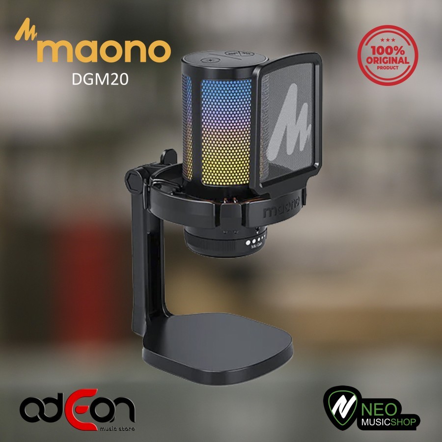 Jual MAONO DGM20 DGM 20 Noise Canceling Condenser MIC USB Gaming RGB ...