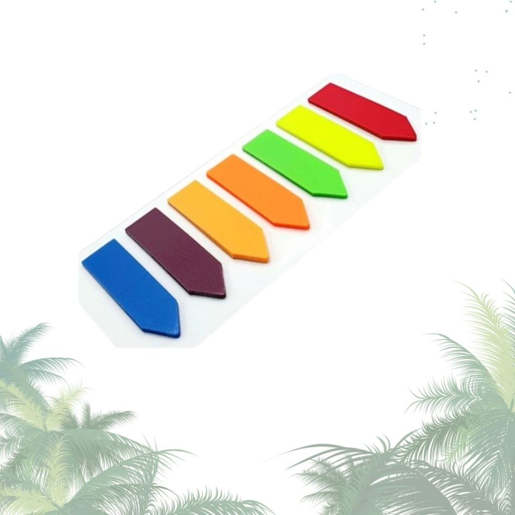 Jual Pembatas Buku / Post It Sign Here Benefit IM-708 Plastik 7 Warna ...