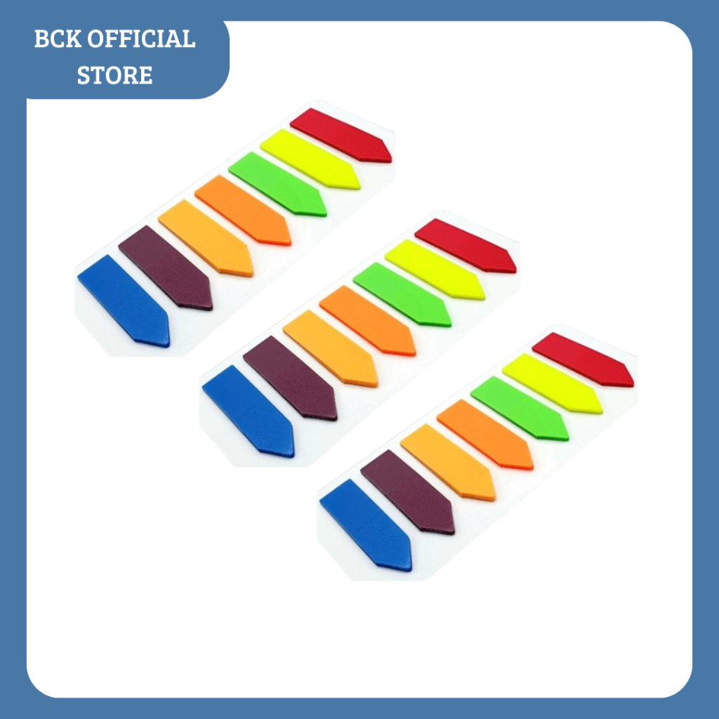 Jual Pembatas Buku / Post It Sign Here Benefit IM-708 Plastik 7 Warna ...