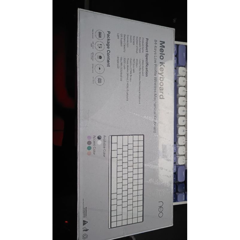 Jual Noir Neo Melo Keyboard Low Profile Wireless 75% Mechanical Hotswap ...