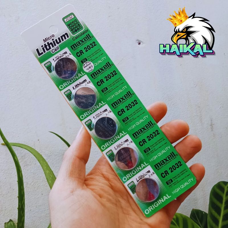 Jual Baterai Kalkulator Maxell CR2032 1 Lembar Isi (5pcs) | Shopee ...
