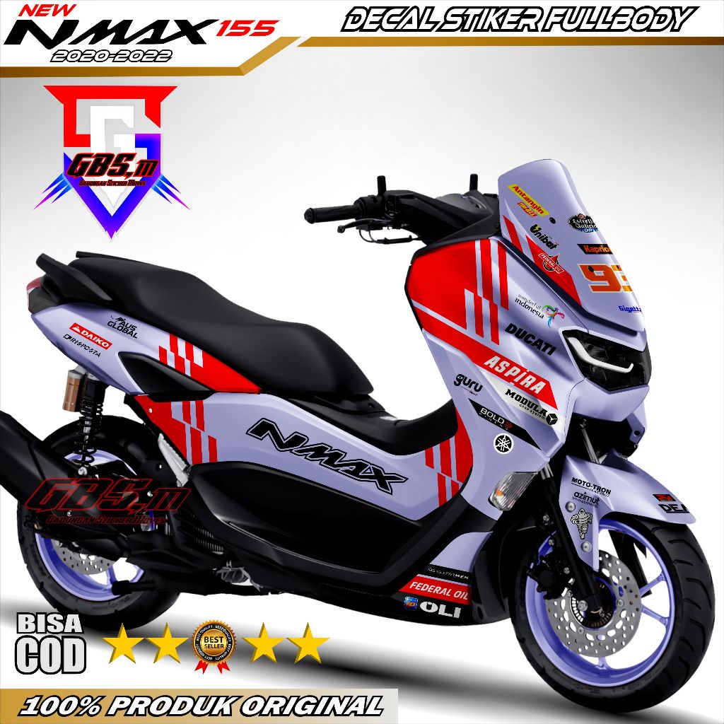 Jual Decal Nmax 155 New - Dekal Stiker Nmax New Stiker Motor Nmax 2020 ...