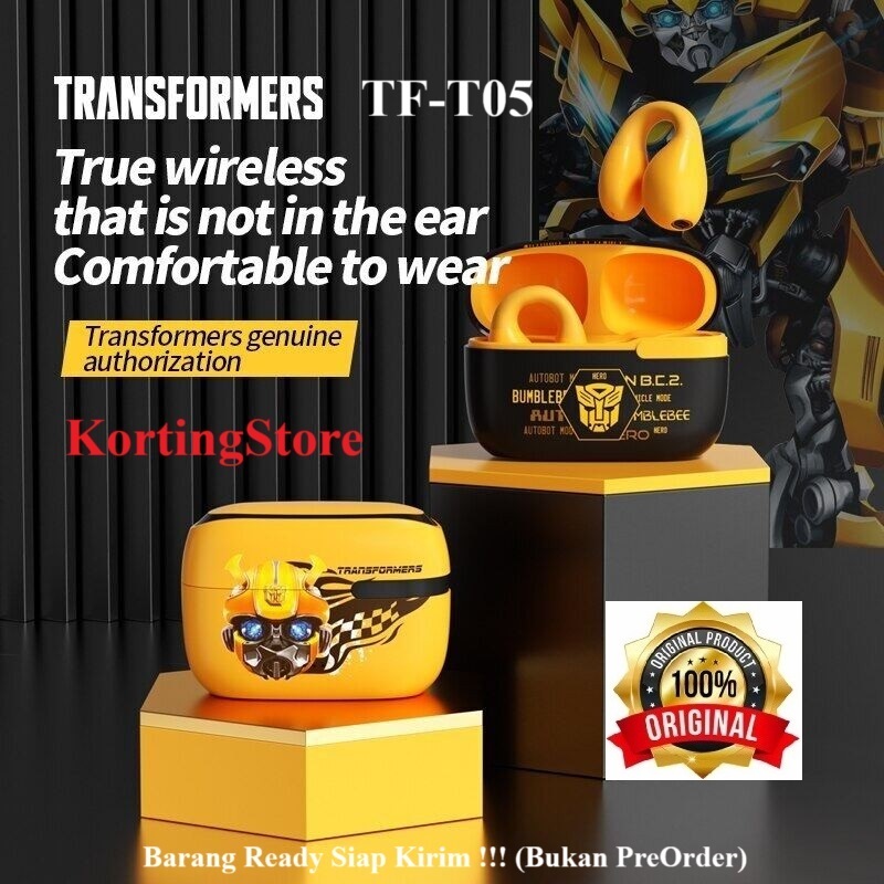 Jual Transformers T05 TWS True Wireless Stereo Headset Earphone Bluetooth Clip ON Bone Conductor ...