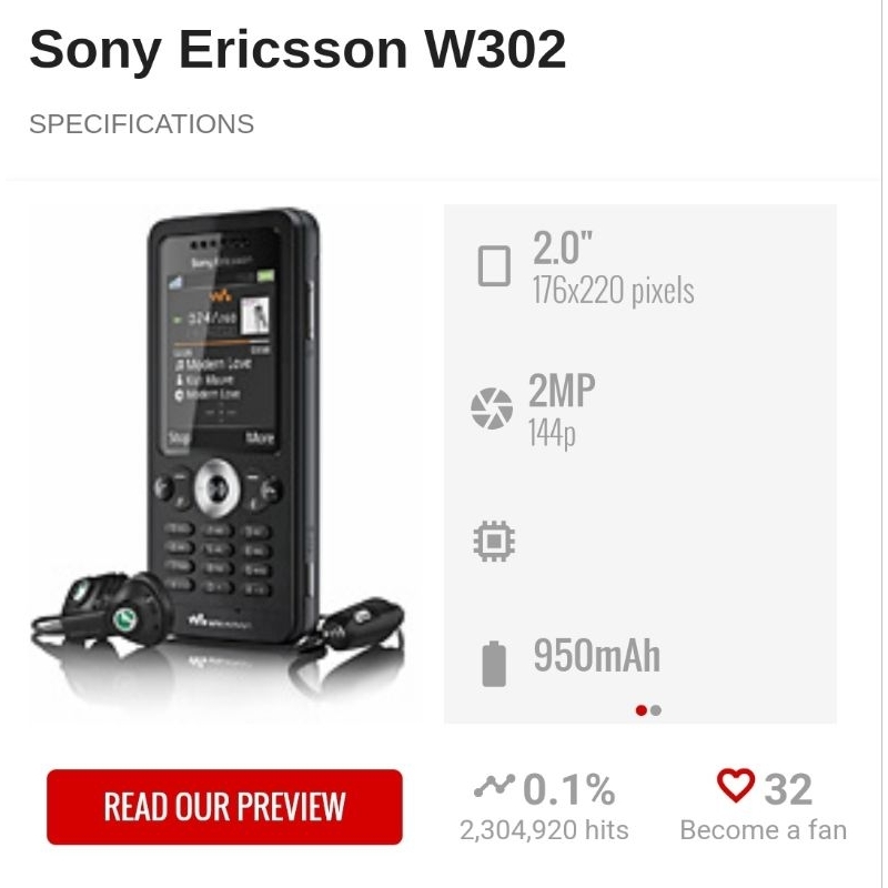 Jual SONY ERICSSON WALKMAN W302 HP MUSIK LANGKA UNIK DAN ANTIK HP ...