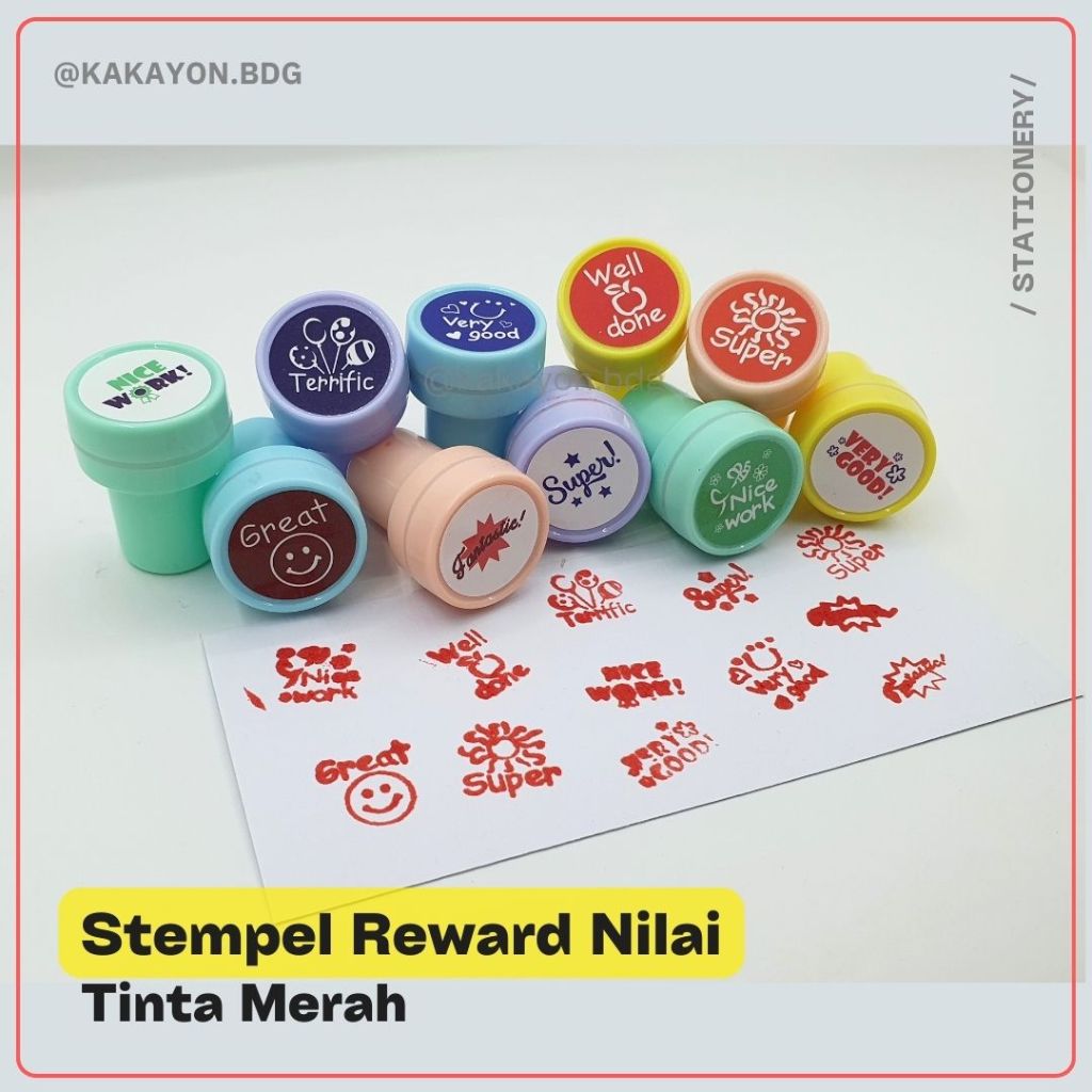 Jual Stamp / stempel / cap nilai warna untuk anak | Shopee Indonesia