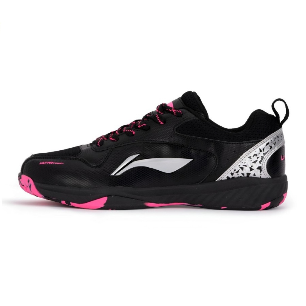 Jual Sepatu Lining Badminton Shoes Ultra Power AYTT045-6 Black / Silver ...