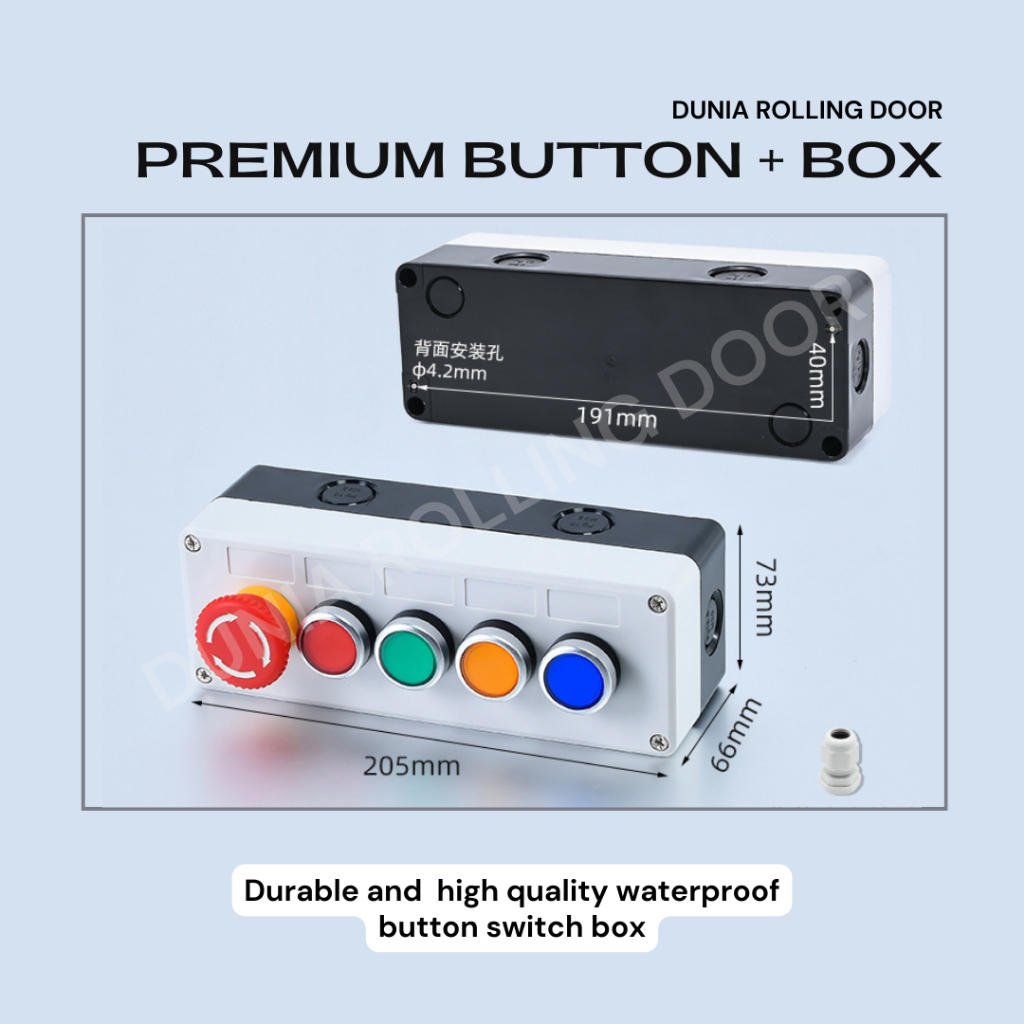 Jual 5 Button - Premium Push Button Switch Box Waterproof / 5 Tombol ...