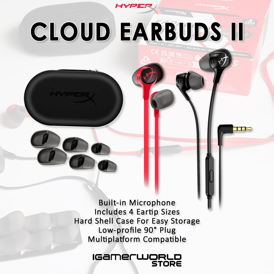 Jual HyperX Cloud Earbuds II / Earbuds 2 Gaming Earphone | Shopee Indonesia