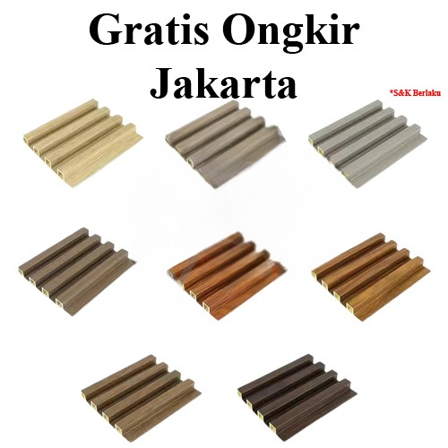 Jual MURAH!! Wallpanel WPC 3M Wall panel Dinding Motif Woodpanel Wood ...