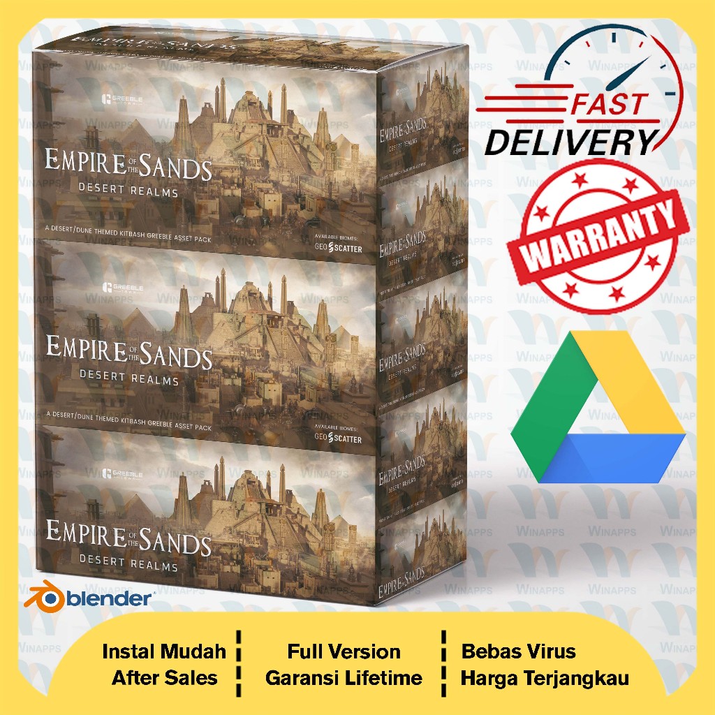 Jual Empire Of The Sands – Desert Structures Kitbash Greeble Assets for ...