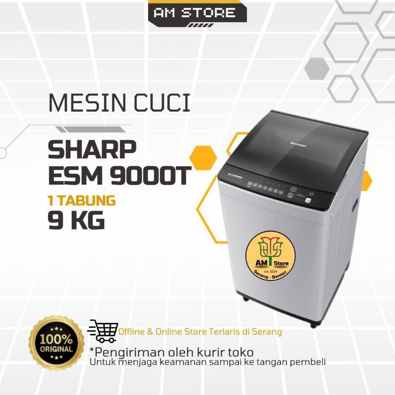 Jual Mesin Cuci 1 Tabung Sharp ESM 9000T | Shopee Indonesia