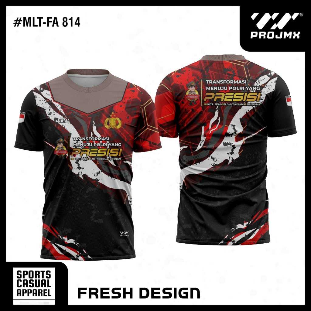 Jual PROJMX - KAOS JERSEY POLRI PRESISI | BEBAS CUSTOM | Shopee Indonesia