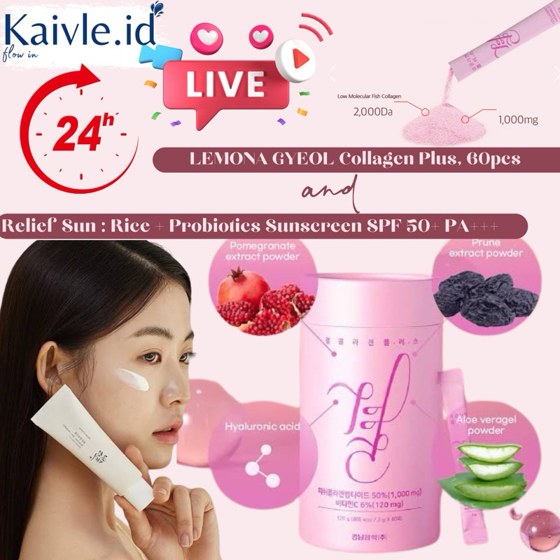 Jual LEMONA GYEOL Collagen Vitamin C Gyeol Hyaluronic Powder Drink EXP ...