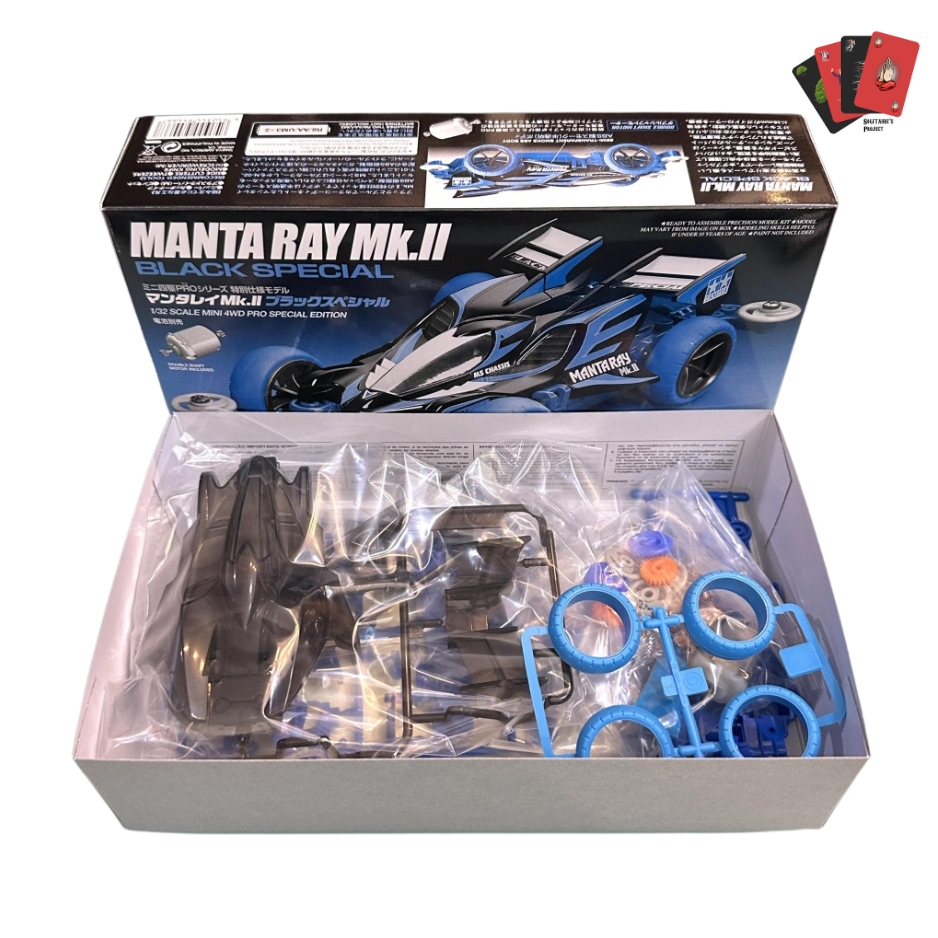 Jual Mainan Rakit Mobil Tamiya Mini 4WD - Manta Ray Mk II (Black ...