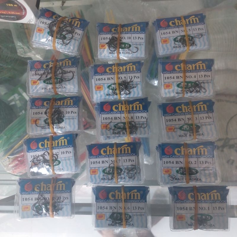 Jual mata kail pancing CHARM ukuran 1-15 | Shopee Indonesia