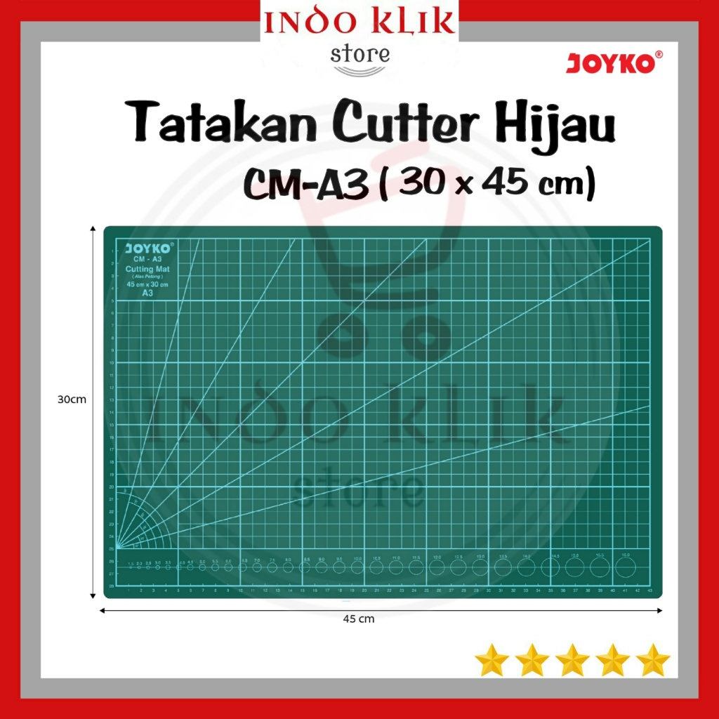 Jual Cutting Mat Ukuran A3 Joyko / Alas Potong Kertas CM-A3 / Tatakan ...