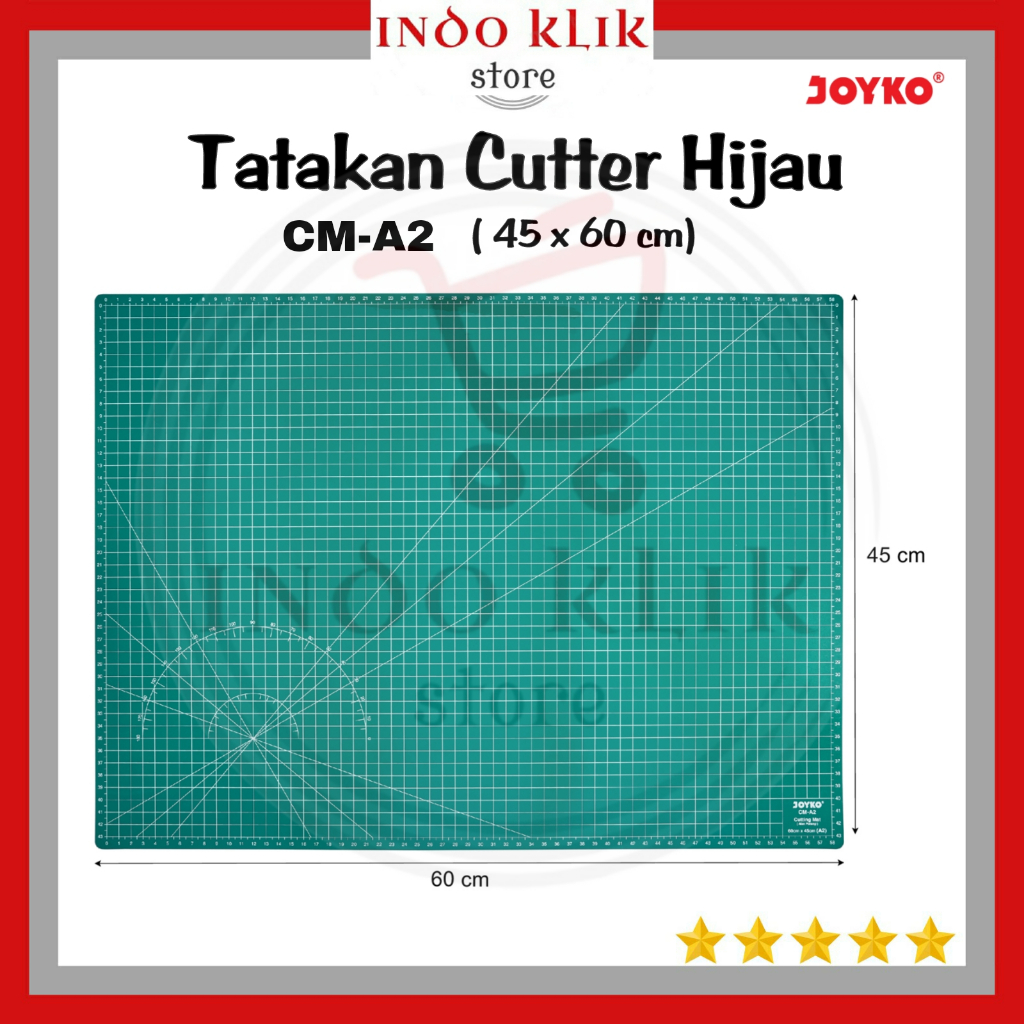 Jual Cutting Mat Ukuran A2 Joyko / Alas Potong Kertas CM-A2 / Tatakan Cutter Hijau CM A2 Besar ...